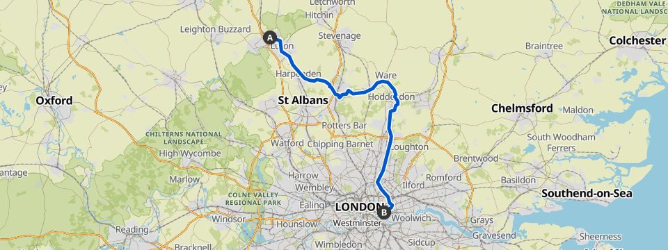 A riverside ramble from source to Thames — Lea Valley Walk | Hiking ...